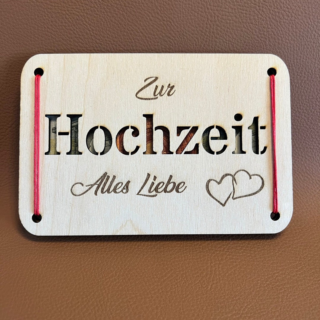 Laser Cut File Template Wedding Congratulations Money Gift Card Svg ...