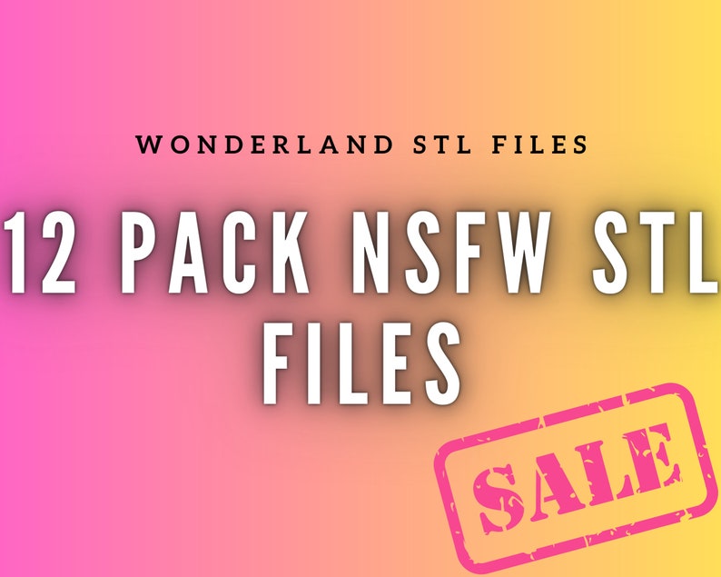 3d Nsfw Stl Pack 3d Stl File 3d Printer Model 3d Digital Etsy Uk