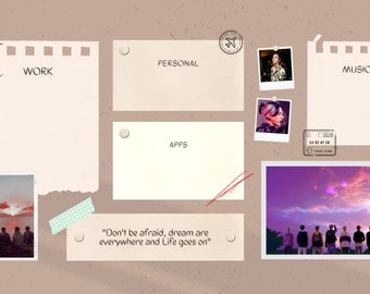 Editable Aesthetic Desktop Wallpaper - Etsy UK