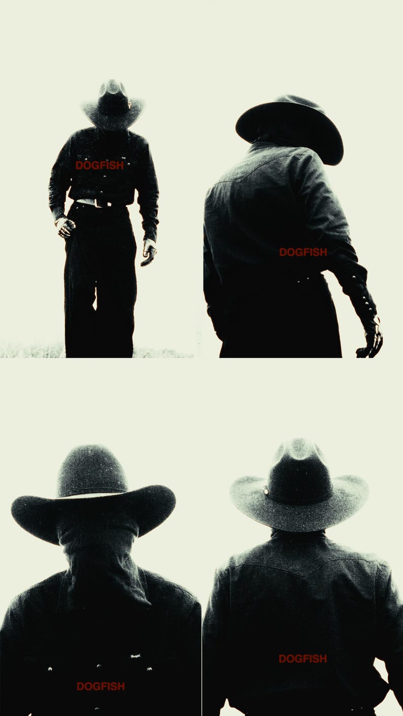 Dogfish Cowboy - Still Wallpaper 4 Pack - Etsy