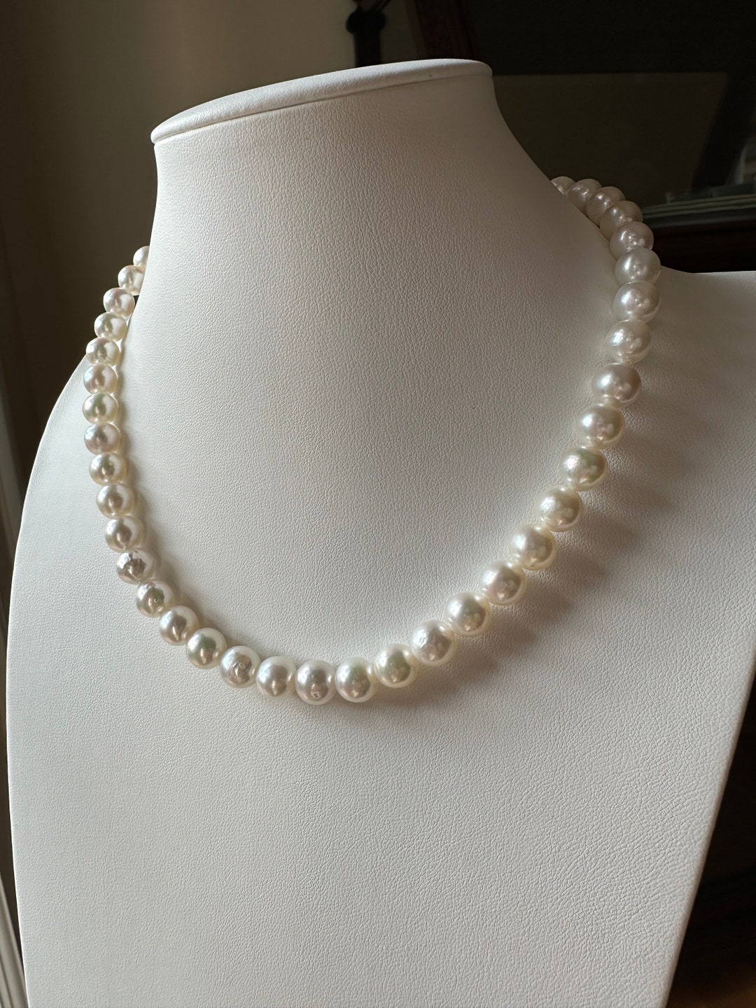 Akoya Neutral Tone Cultured Pearl Strand Necklace 8.5-9mm Mother’s Day ...