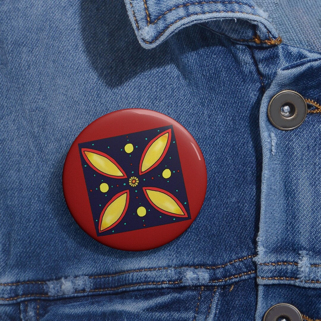 Derafsh Kaviani Iranian Flag Custom Pin Buttons Fun Accessories, Gifts ...