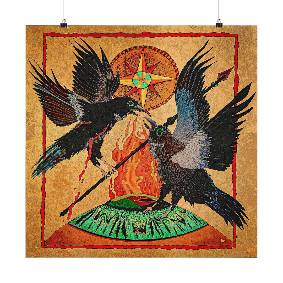 Eye of Odin Norse Nordic Raven Crow Huginn Muninn Mythology Magic ...