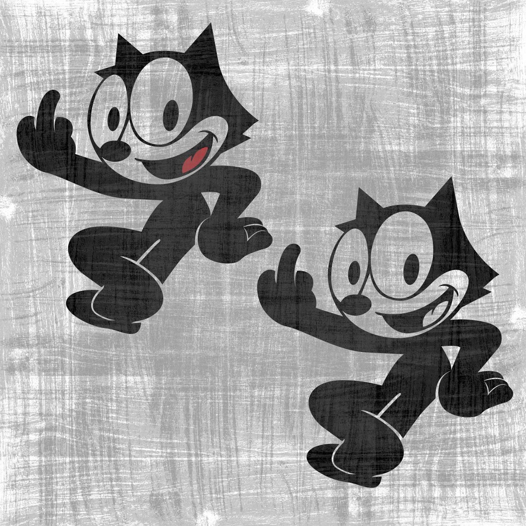 Felix Middle Finger Cut Files Cricut Silhouette Cameo Svg Cut - Etsy