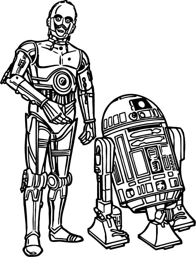 R2d2 And C3po Drawing