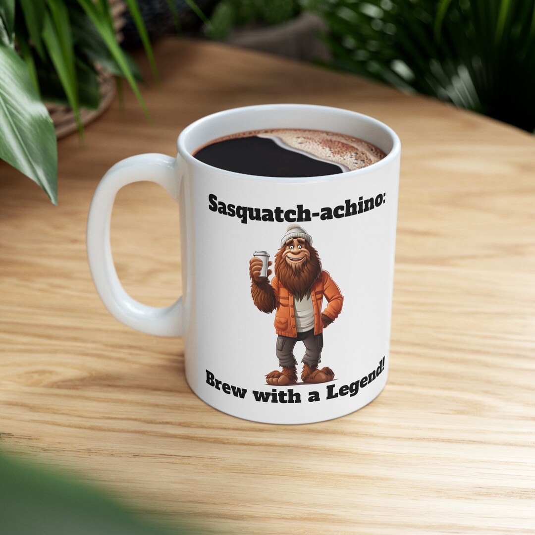 Sasquatch Ceramic Coffee Mug Bigfoot Mug Sasquatch Mug Big Foot Mug Bigfoot Gifts Sasquatch ...