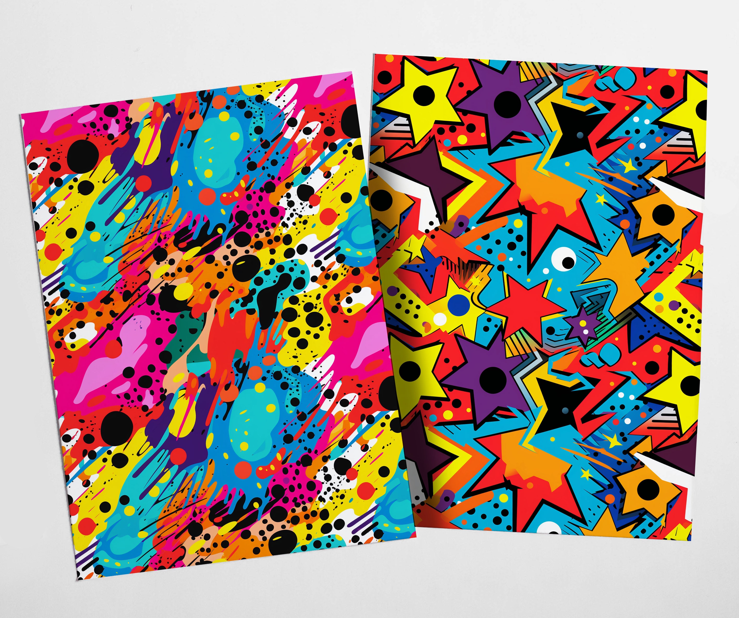 Colorful Pop Art Digital Paper Pack | 20 Pngs (digital Download) - Etsy