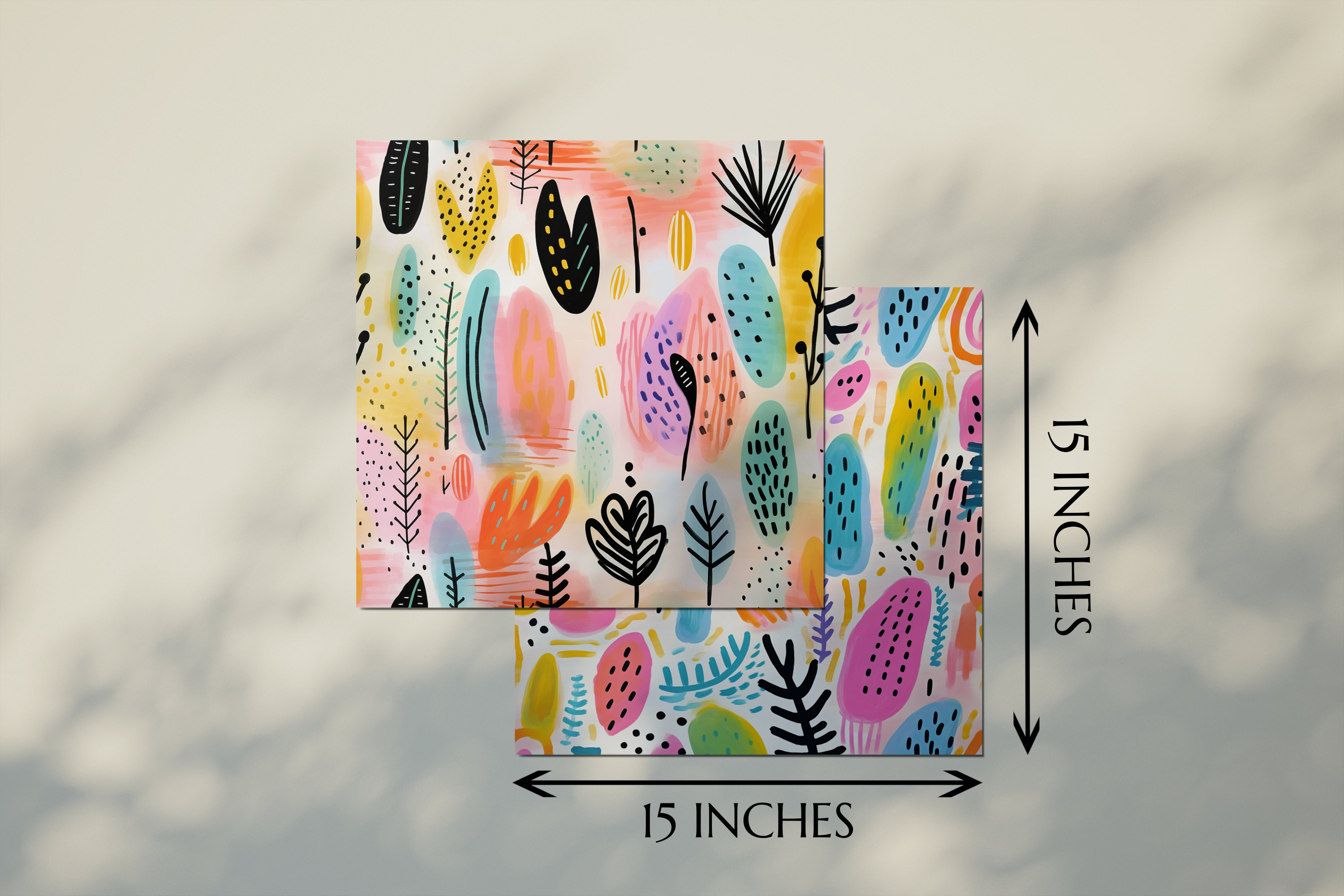 Cartoonish Paster Seamless Patterns | 20 Whimsical Doodles Seamless ...