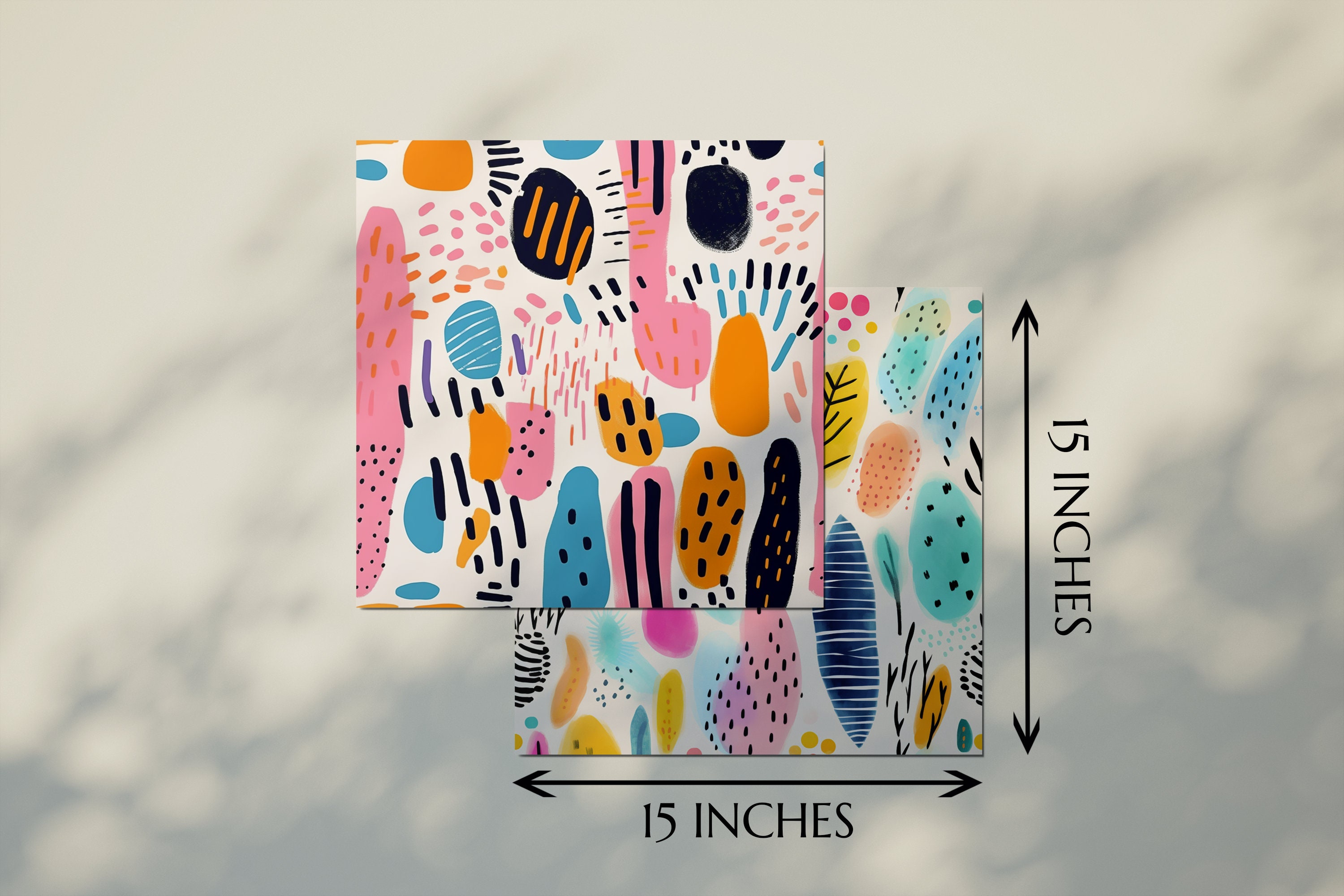 Cartoonish Paster Seamless Patterns | 20 Whimsical Doodles Seamless ...