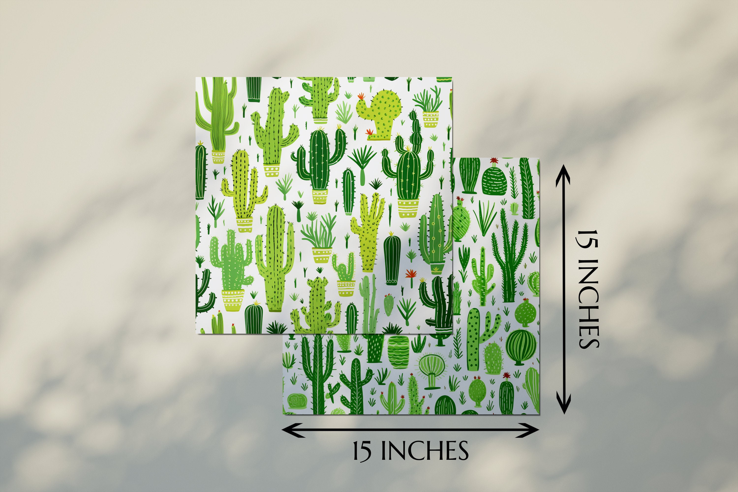 Watercolor Cactus Seamless Patterns | 20 Colorful Cactus Seamless ...