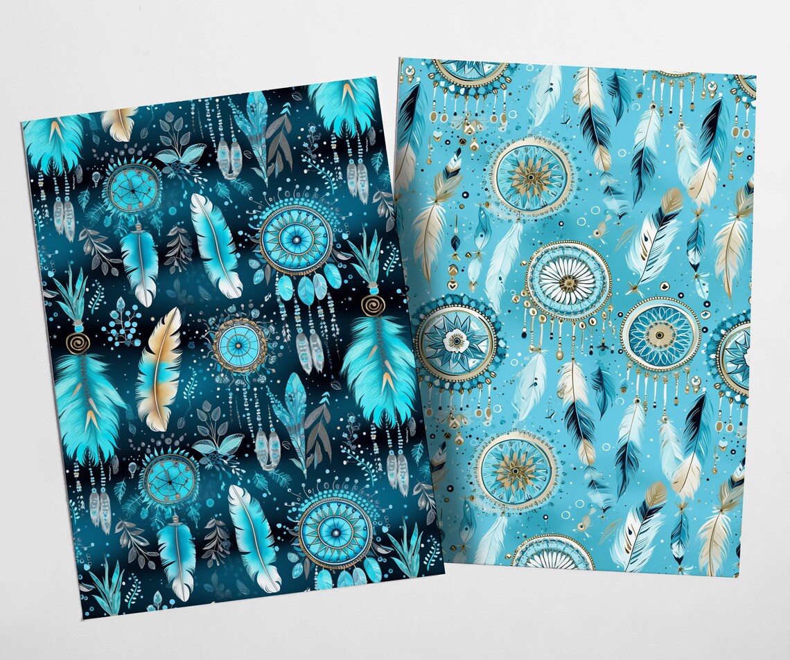 Bohemian Style Digital Paper Pack 20 Colorful Bohemian - Etsy