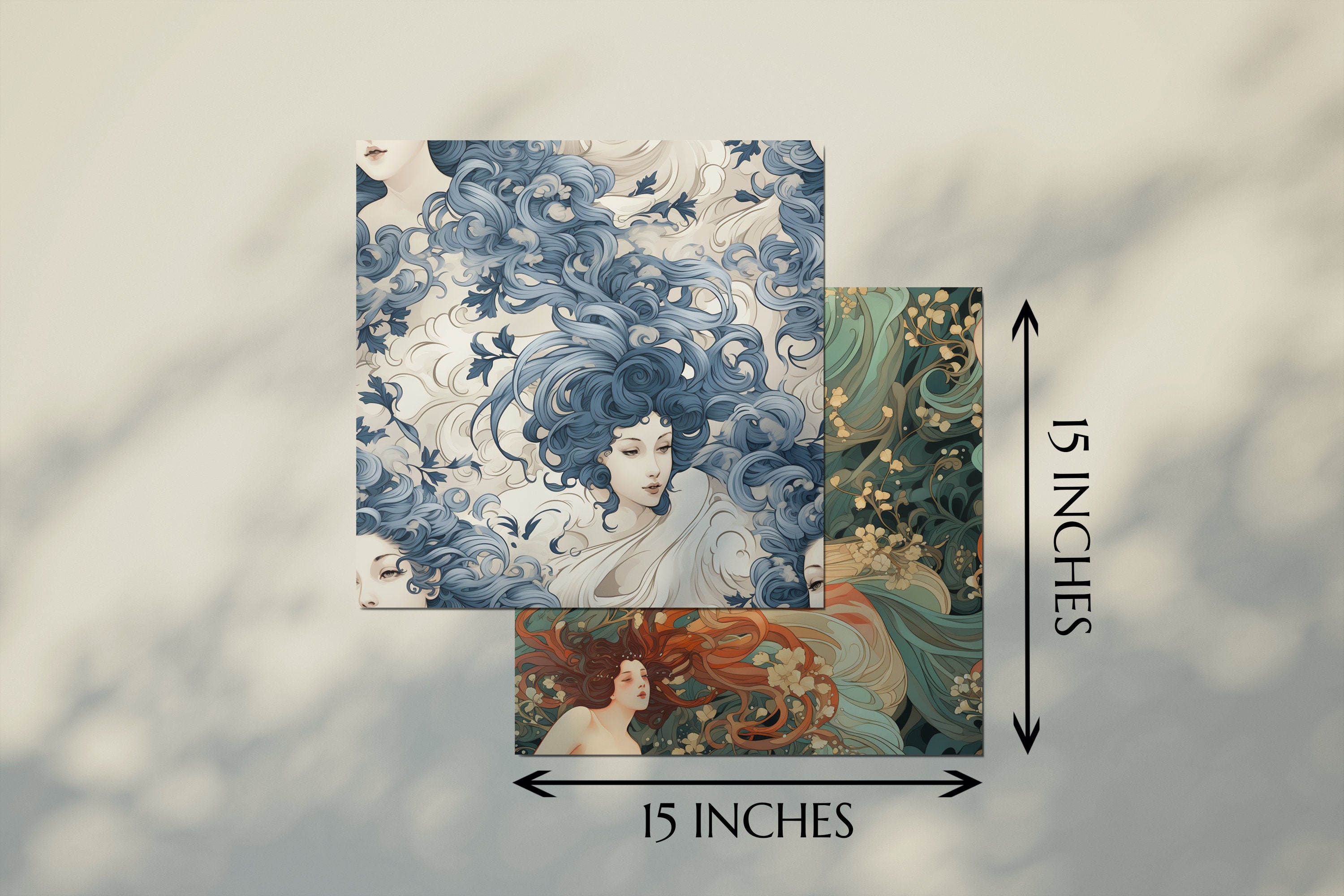 Art Nouveau Seamless Patterns | 20 Vintage Historical Seamless Textures ...