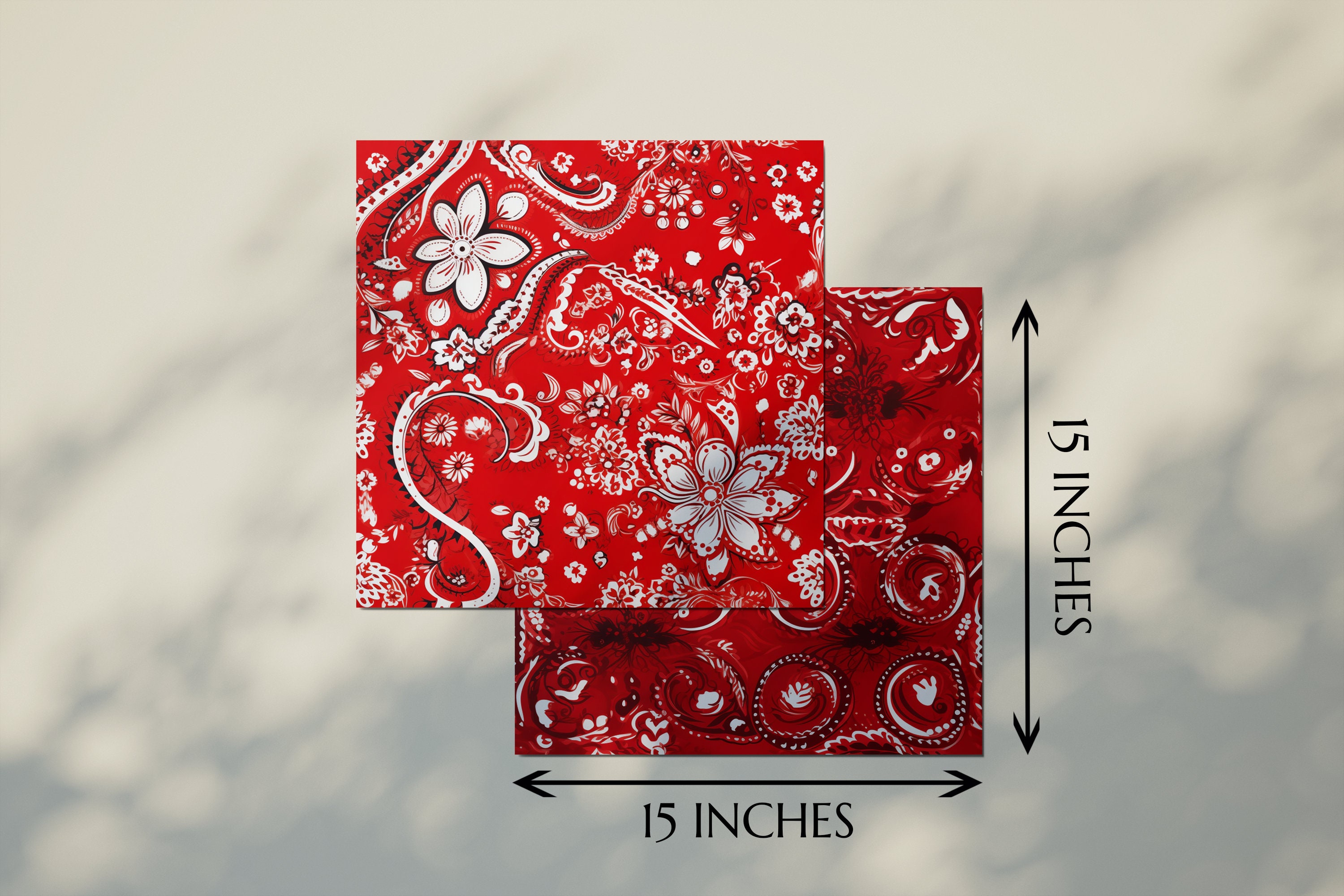 Red Bandanas Seamless Patterns | 20 Paisley Pattern Seamless Textures ...