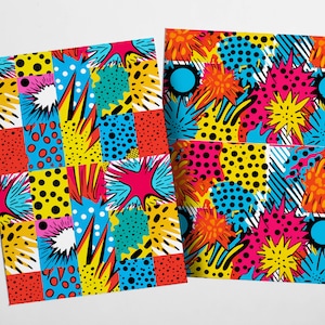 Colorful Pop Art Digital Paper Pack | 20 Pngs (digital Download) - Etsy