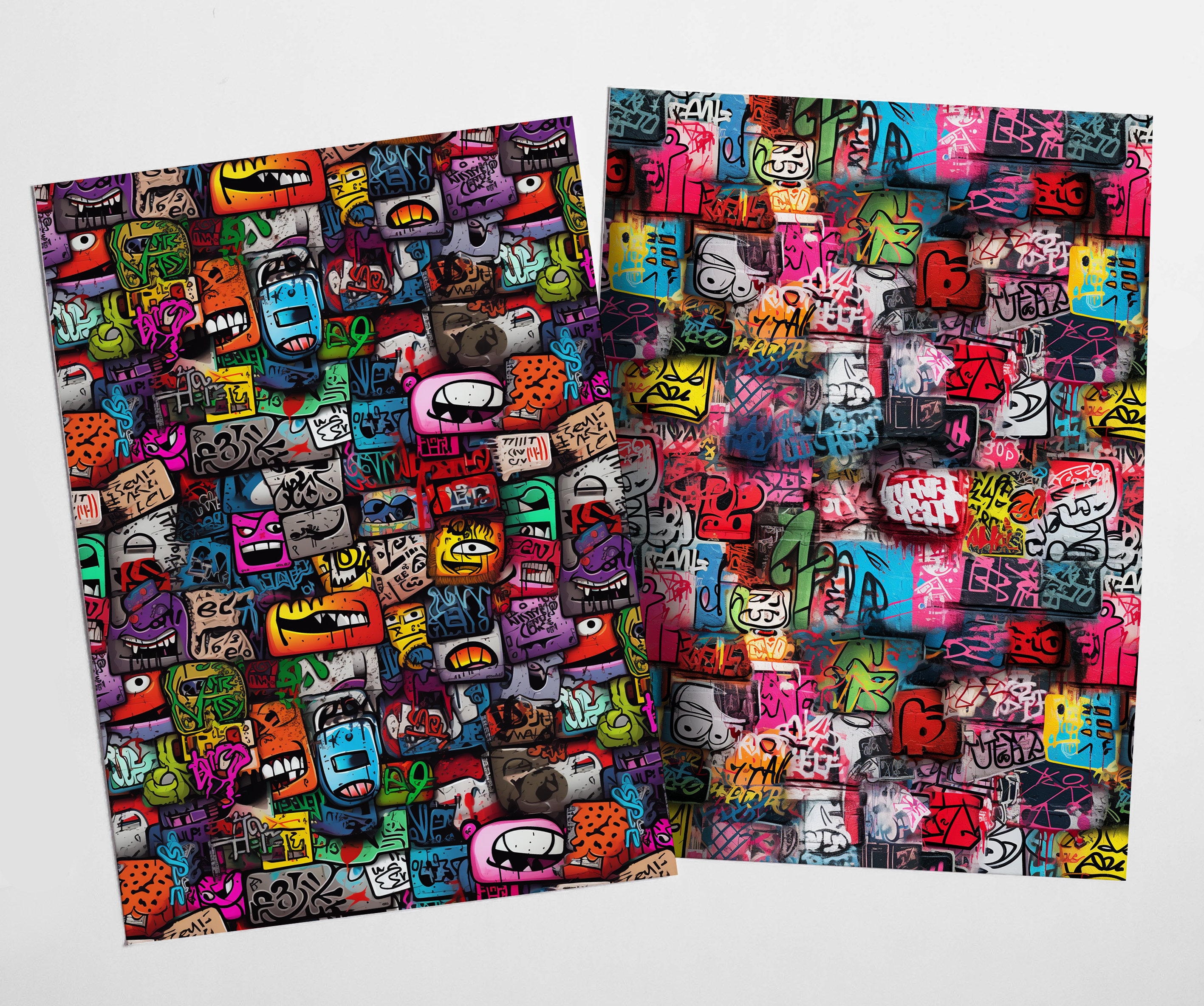 20 Dirty Graffiti Tags and Throwups Digital Paper Pack | Street ...