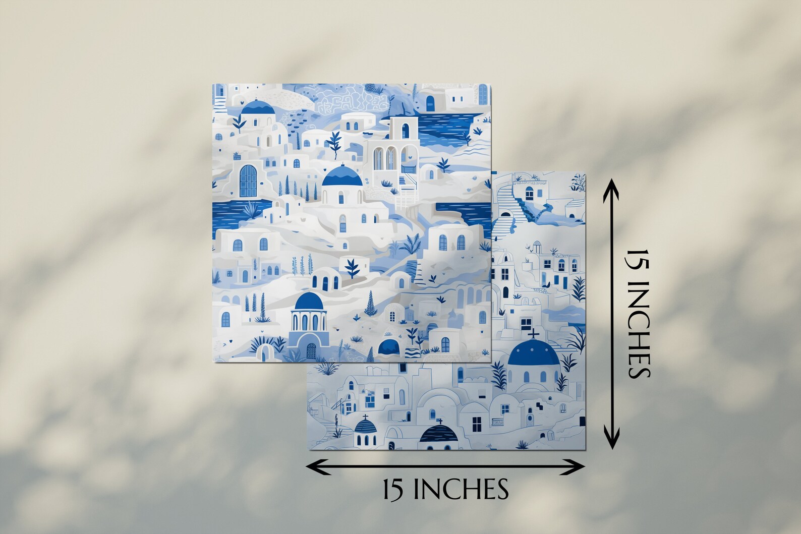 Greek Santorini Seamless Patterns | 20 Santorini Island Seamless ...