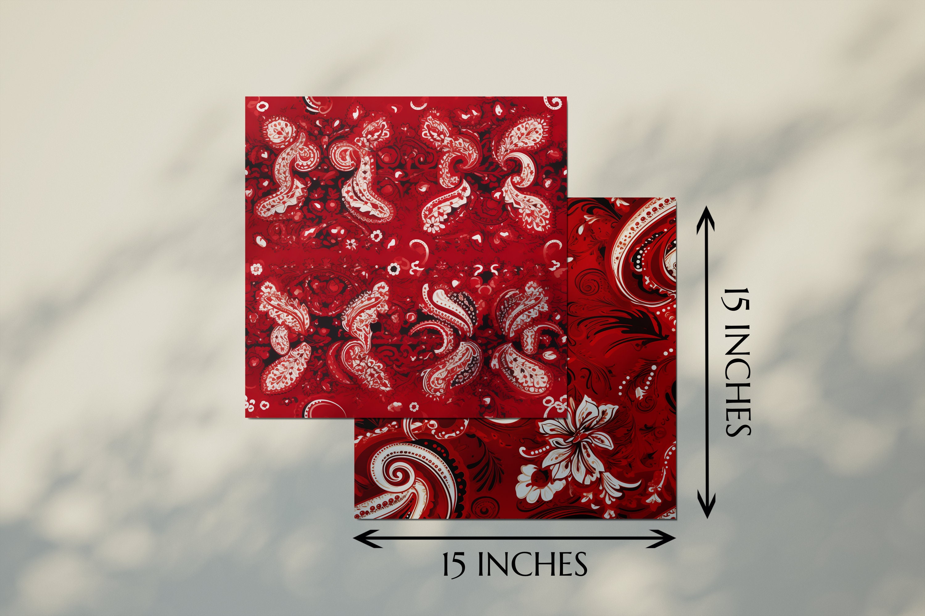 Red Bandanas Seamless Patterns | 20 Paisley Pattern Seamless Textures ...