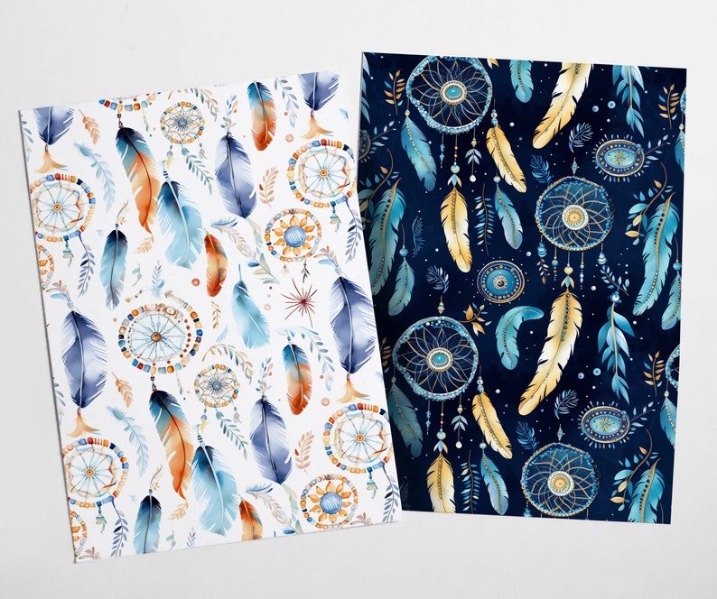 Bohemian Style Digital Paper Pack 20 Colorful Bohemian - Etsy