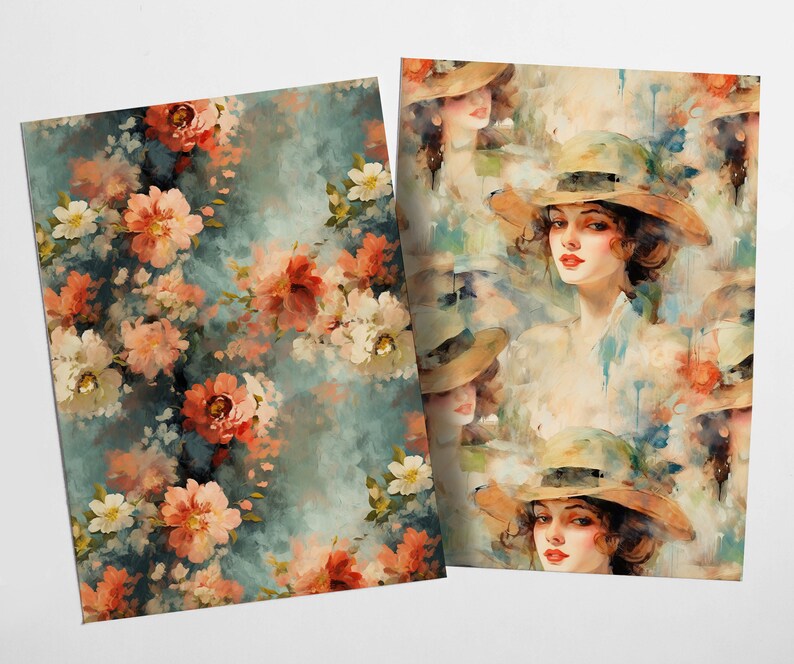 Vintage Impressionism Art Digital Paper Pack | 20 Old Impressionism Art ...