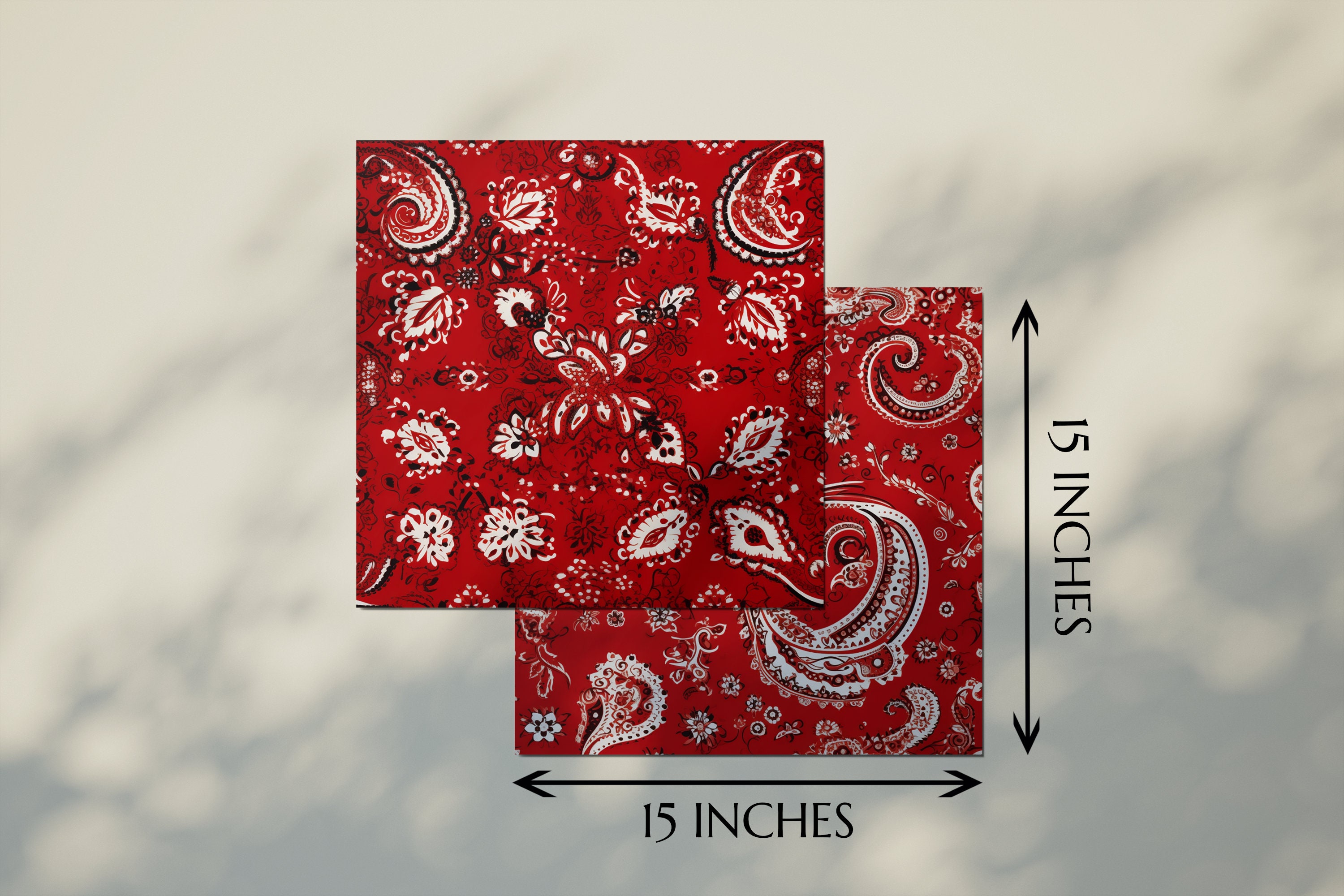 Red Bandanas Seamless Patterns | 20 Paisley Pattern Seamless Textures ...