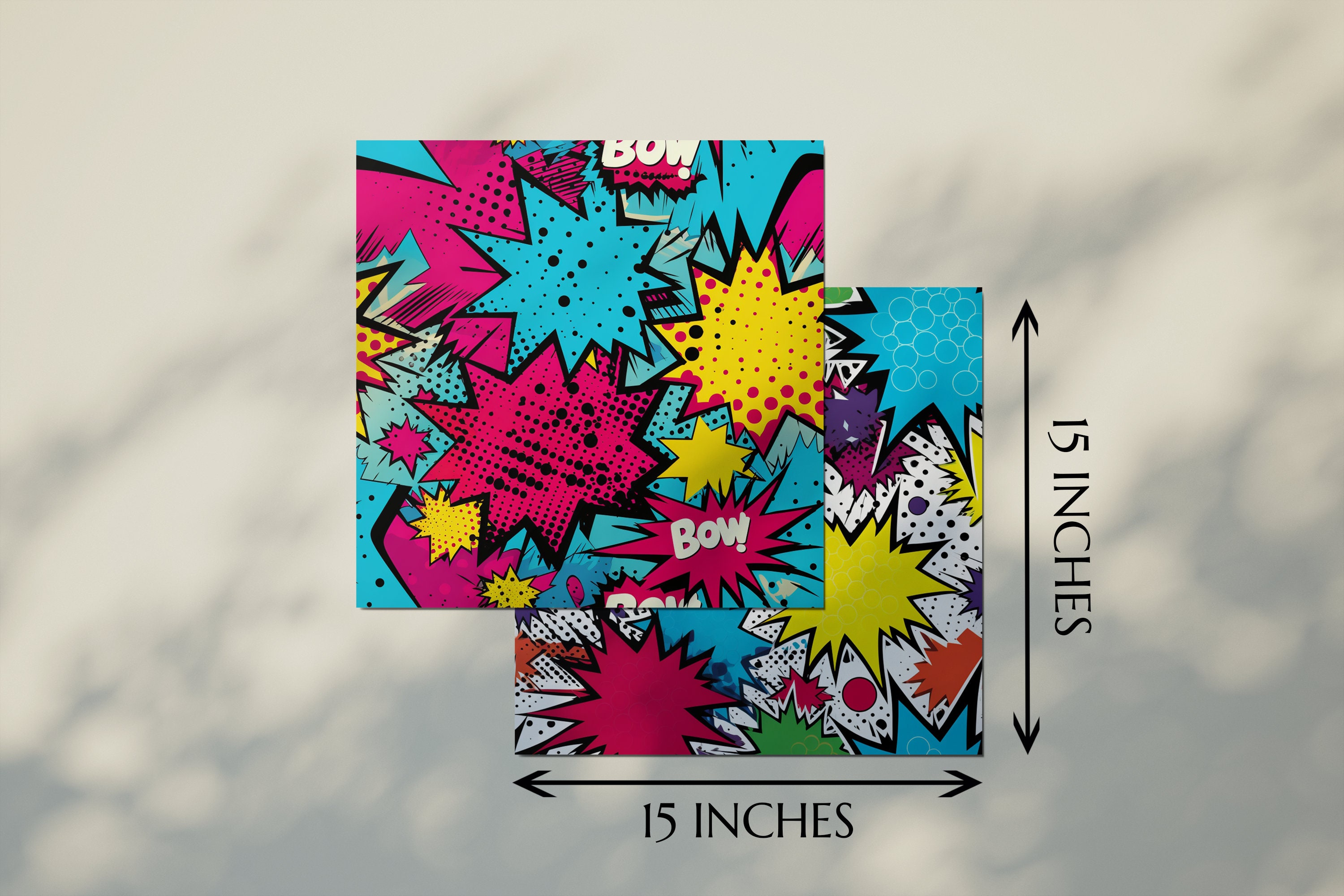 Colorful Pop Art Digital Paper Pack | 20 Colorful Pop Art Papers ...