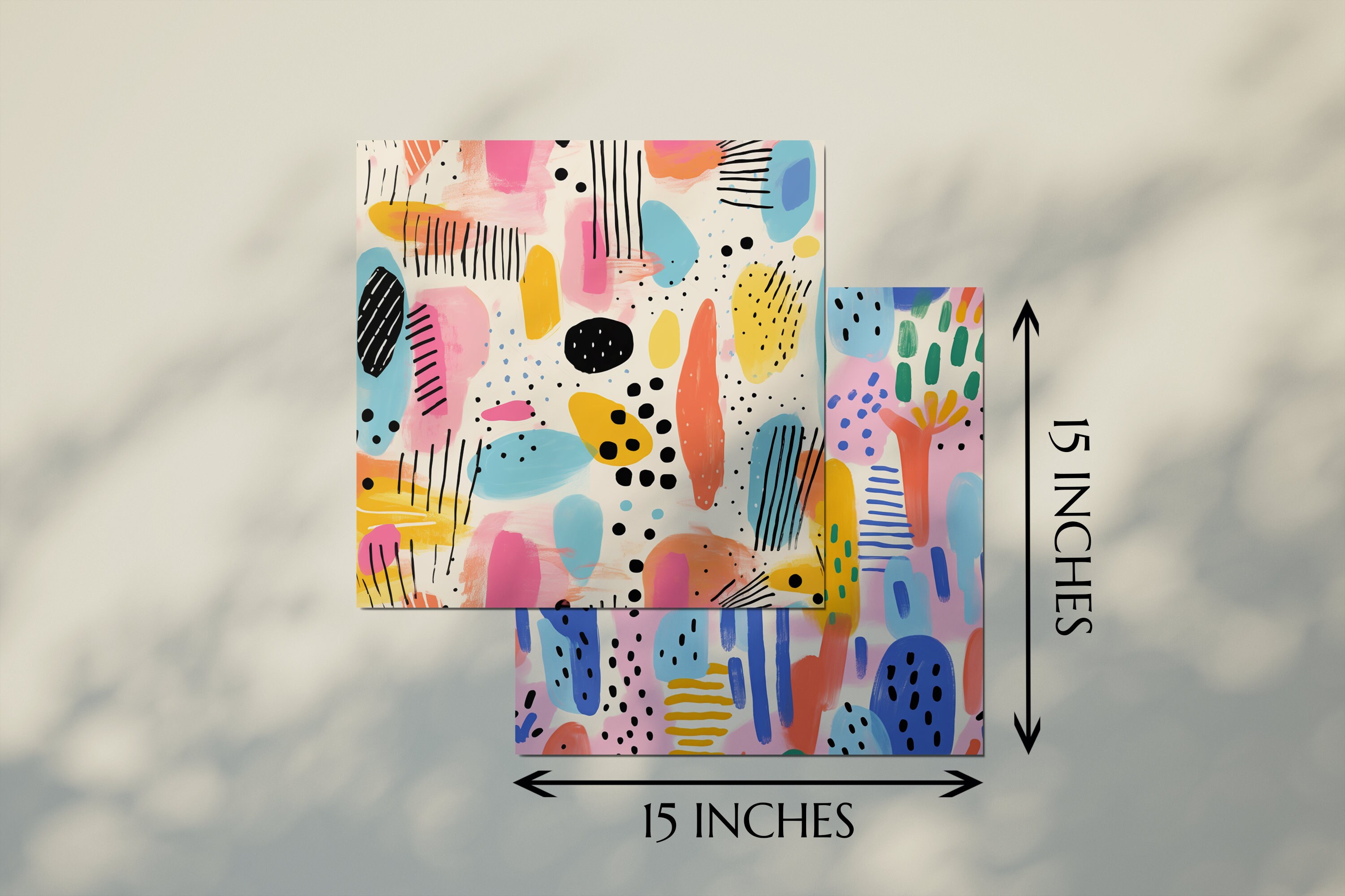 Cartoonish Paster Seamless Patterns | 20 Whimsical Doodles Seamless ...