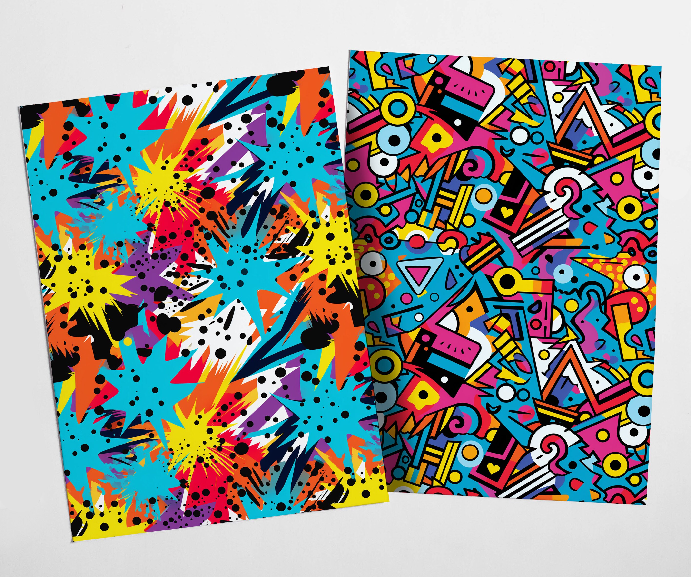 Colorful Pop Art Digital Paper Pack 20 Colorful Pop Art Papers ...