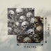 Dark Skulls Seamless Patterns | 20 Dark Silver and Beige Skulls ...