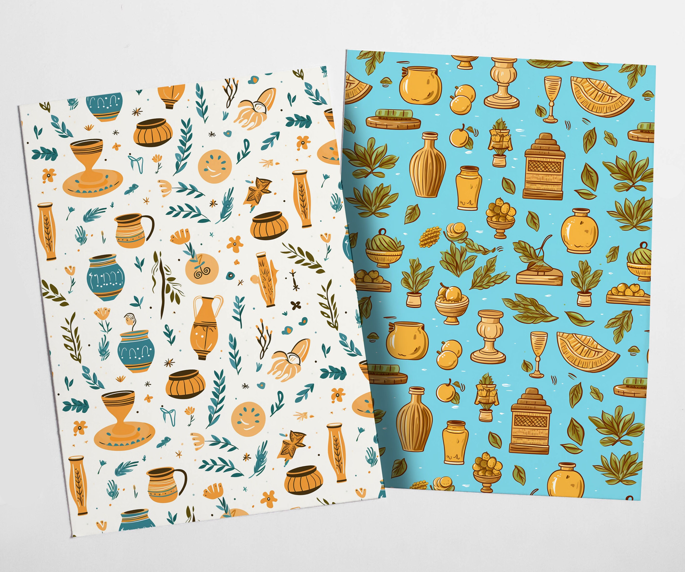 Ancient Greece Digital Paper Pack | 20 Seamless Doodles (PNG, PDF) - Etsy