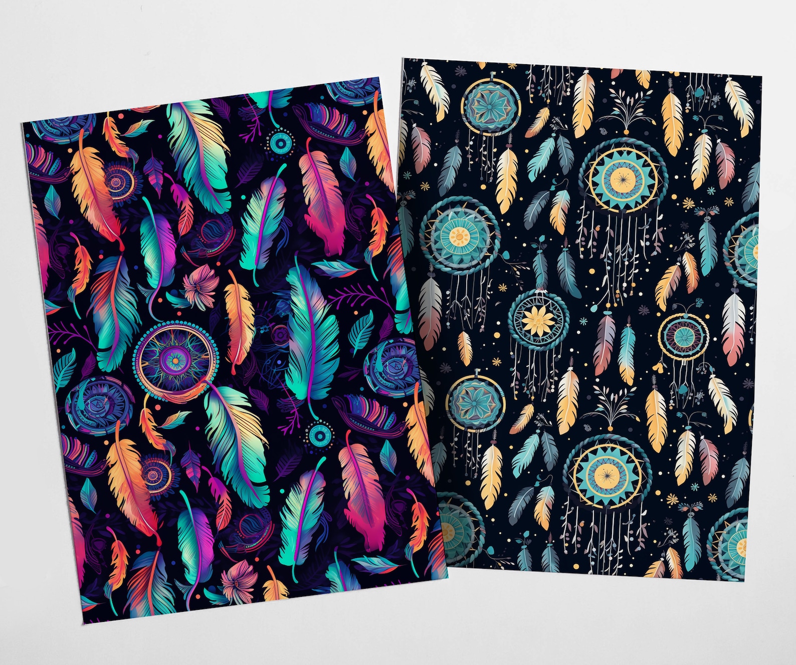 Bohemian Style Digital Paper Pack 20 Colorful Bohemian - Etsy