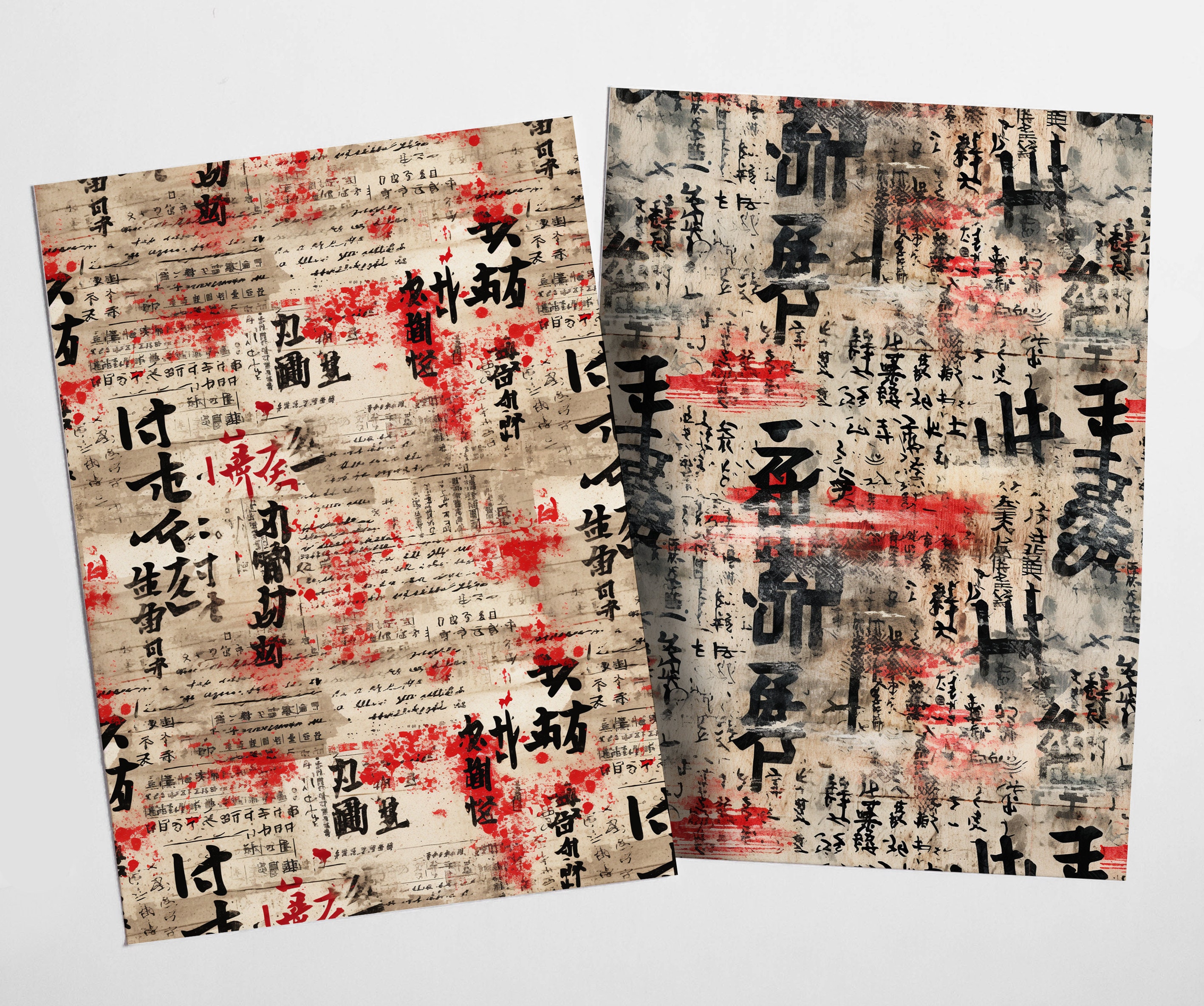 Vintage Japanese Letters Digital Paper Pack 20 Junk Journal - Etsy