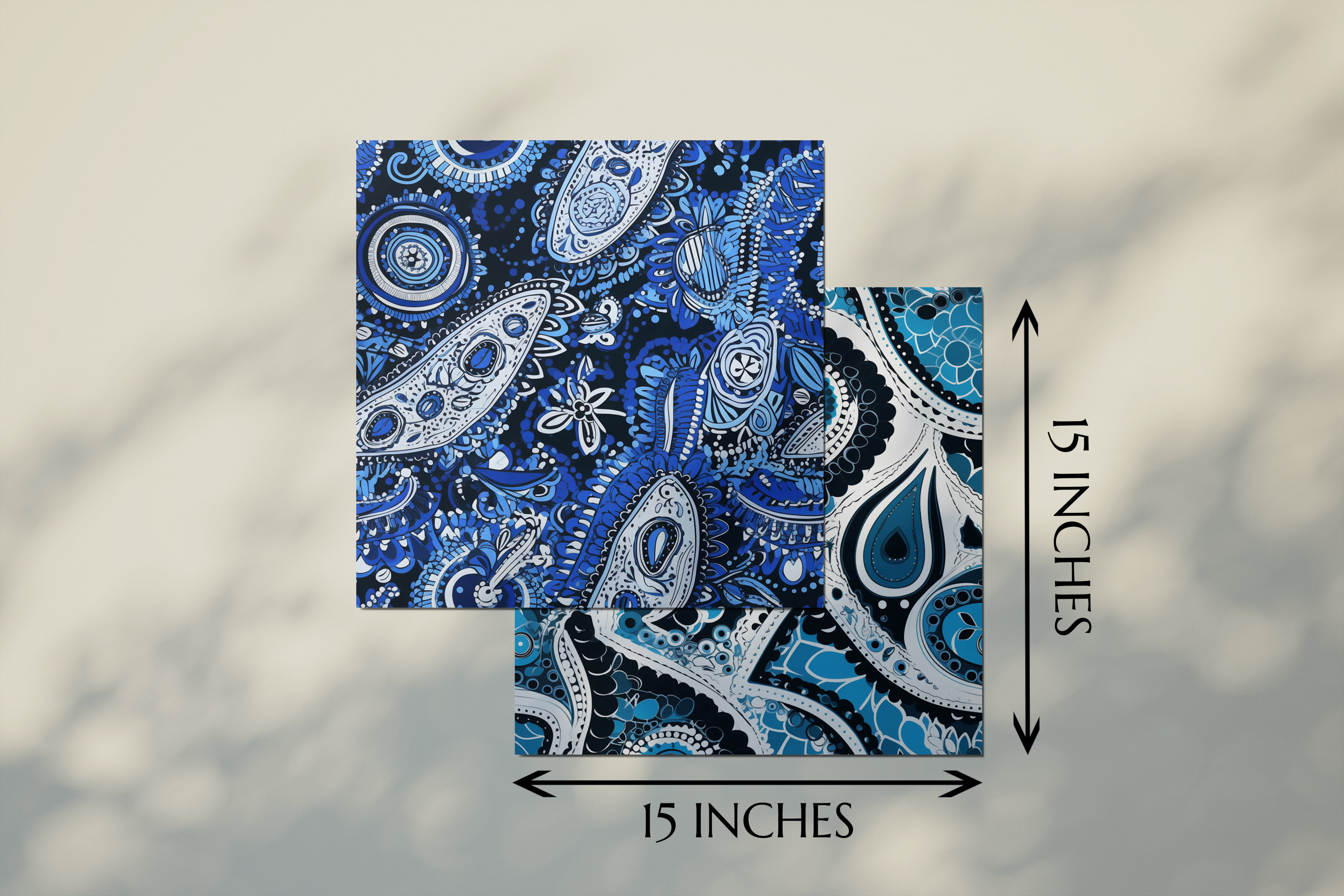 Blue Bandanas Seamless Patterns | 20 Paisley Patterns Seamless Textures ...