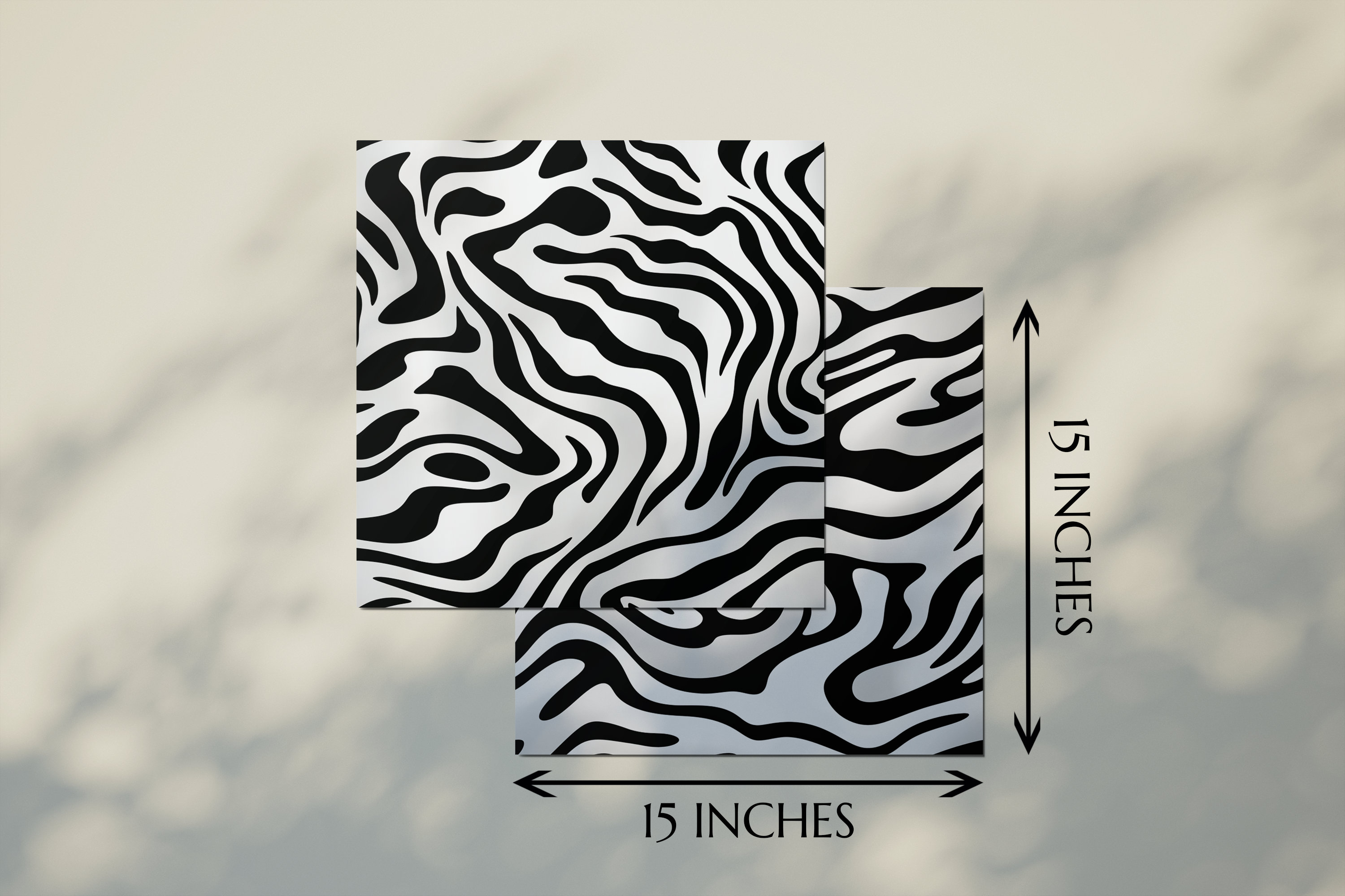 Wavy Black and White Stripes Seamless Patterns | 20 Zebra Skin Stripes ...