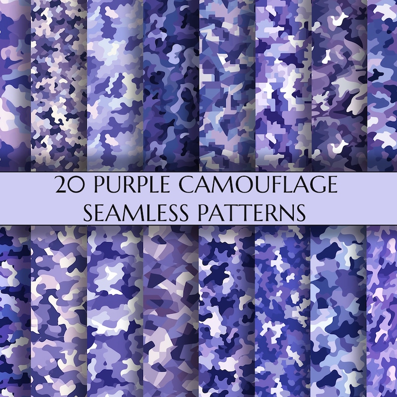 Purple Camo - Etsy