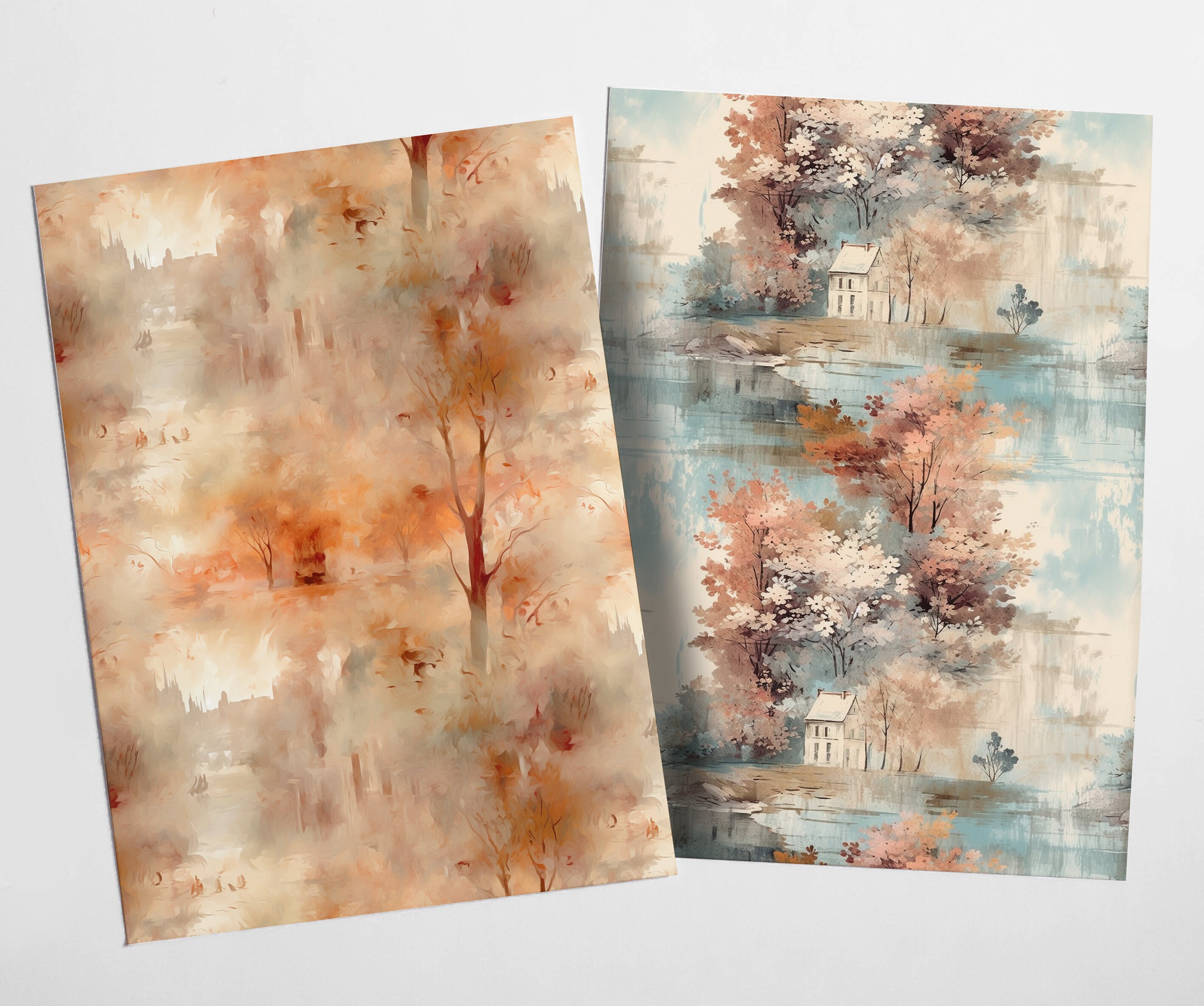 Vintage Impressionism Art Digital Paper Pack 20 Old Impressionism Art ...