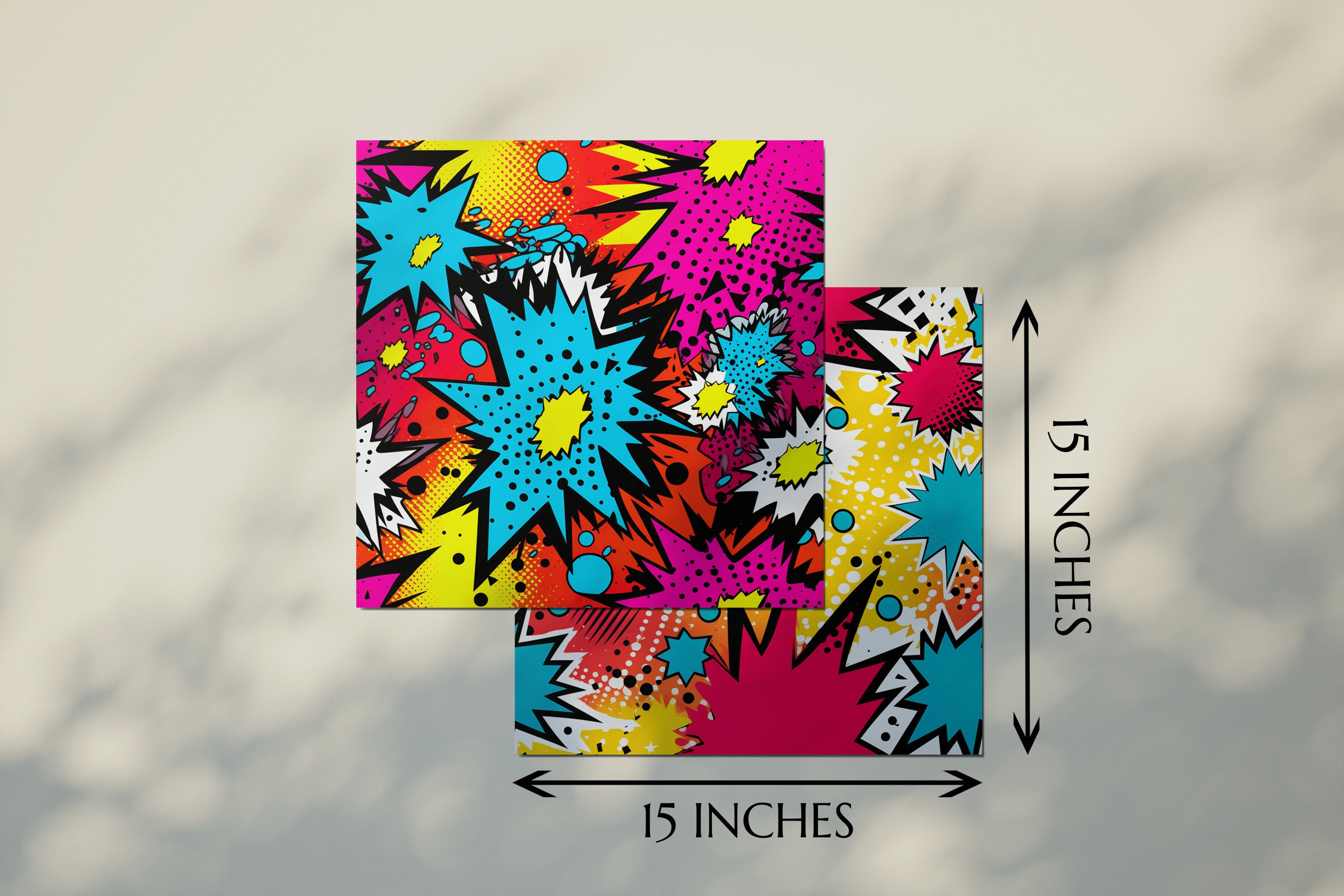 Colorful Pop Art Digital Paper Pack | 20 Colorful Pop Art Papers ...