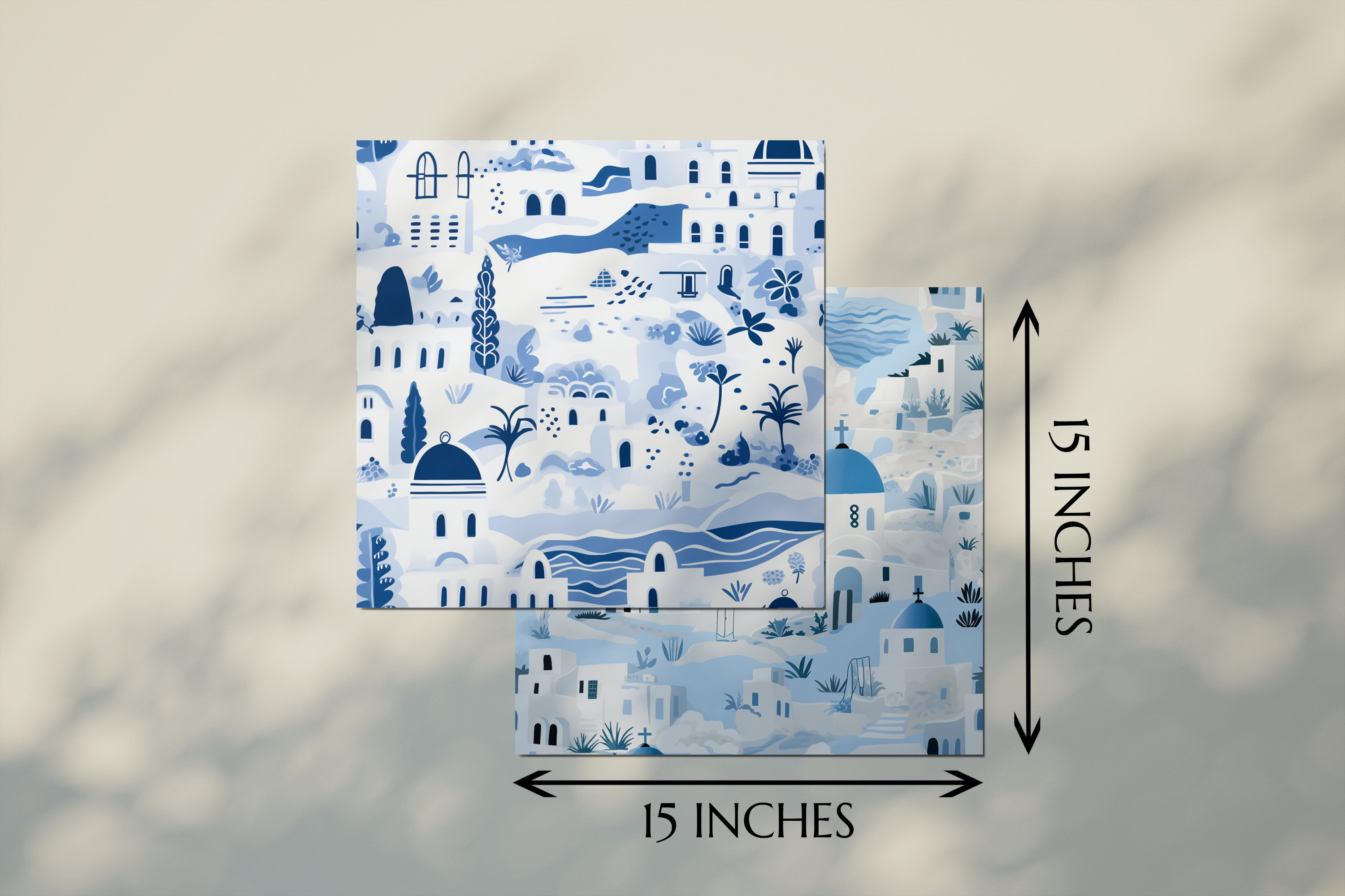 Greek Santorini Seamless Patterns | 20 Santorini Island Seamless ...