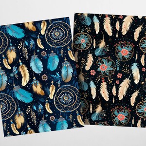 Bohemian Style Digital Paper Pack | 20 Colorful Bohemian Papers ...