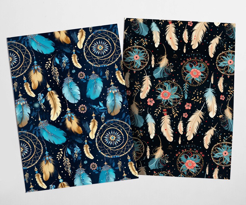 Bohemian Style Digital Paper Pack | 20 Colorful Bohemian Papers ...