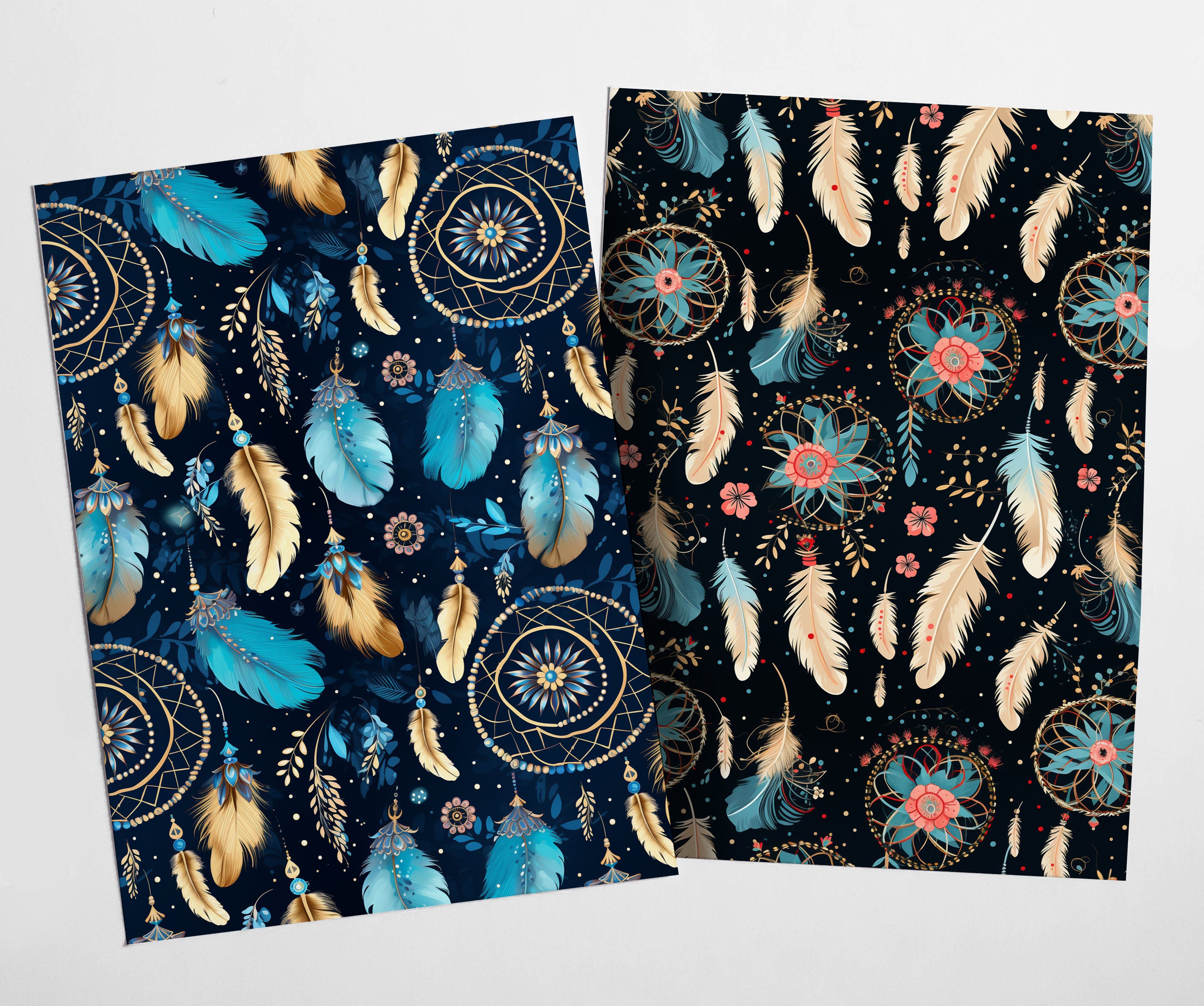 Bohemian Style Digital Paper Pack | 20 Colorful Bohemian Papers ...