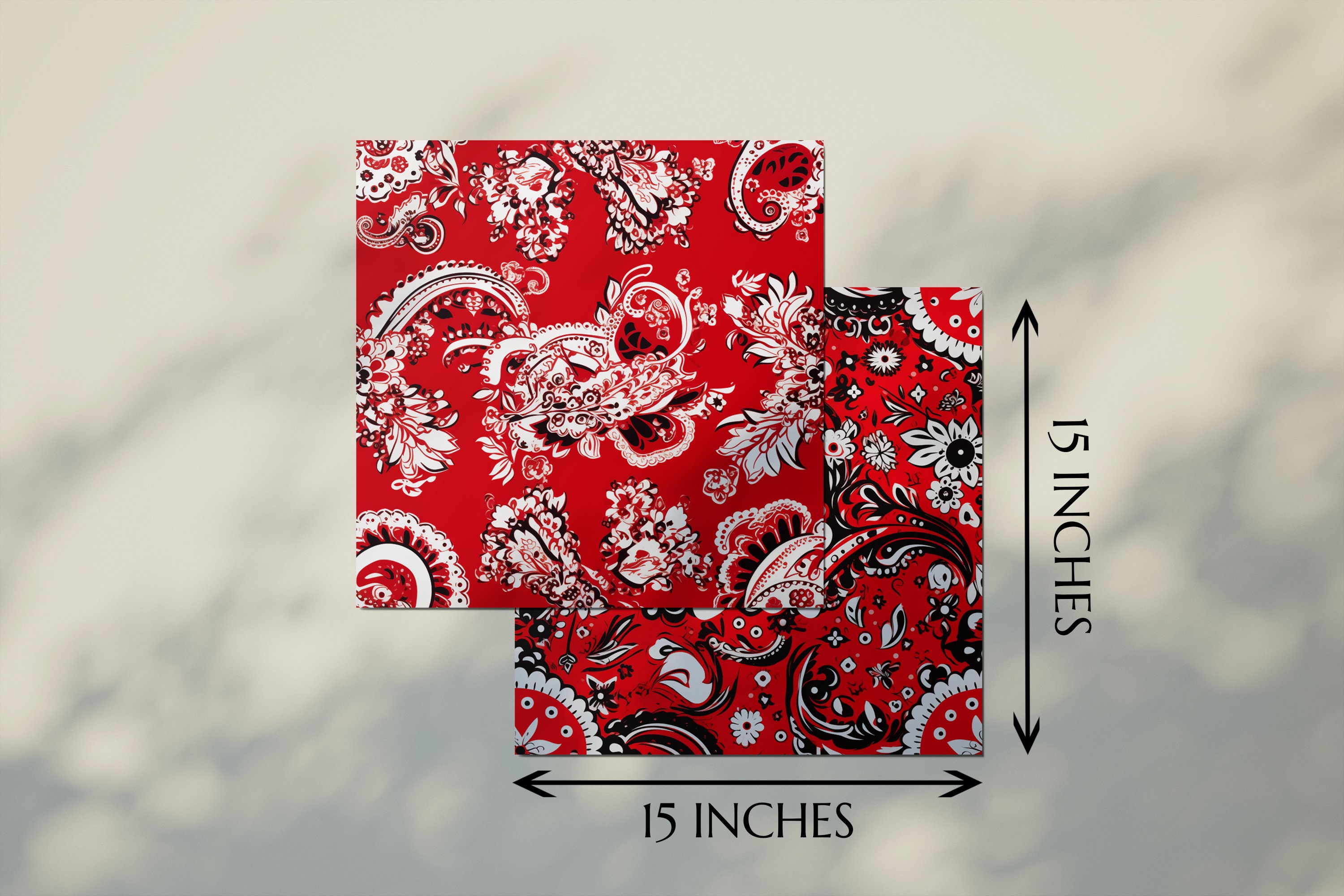 Red Bandanas Seamless Patterns | 20 Paisley Pattern Seamless Textures ...