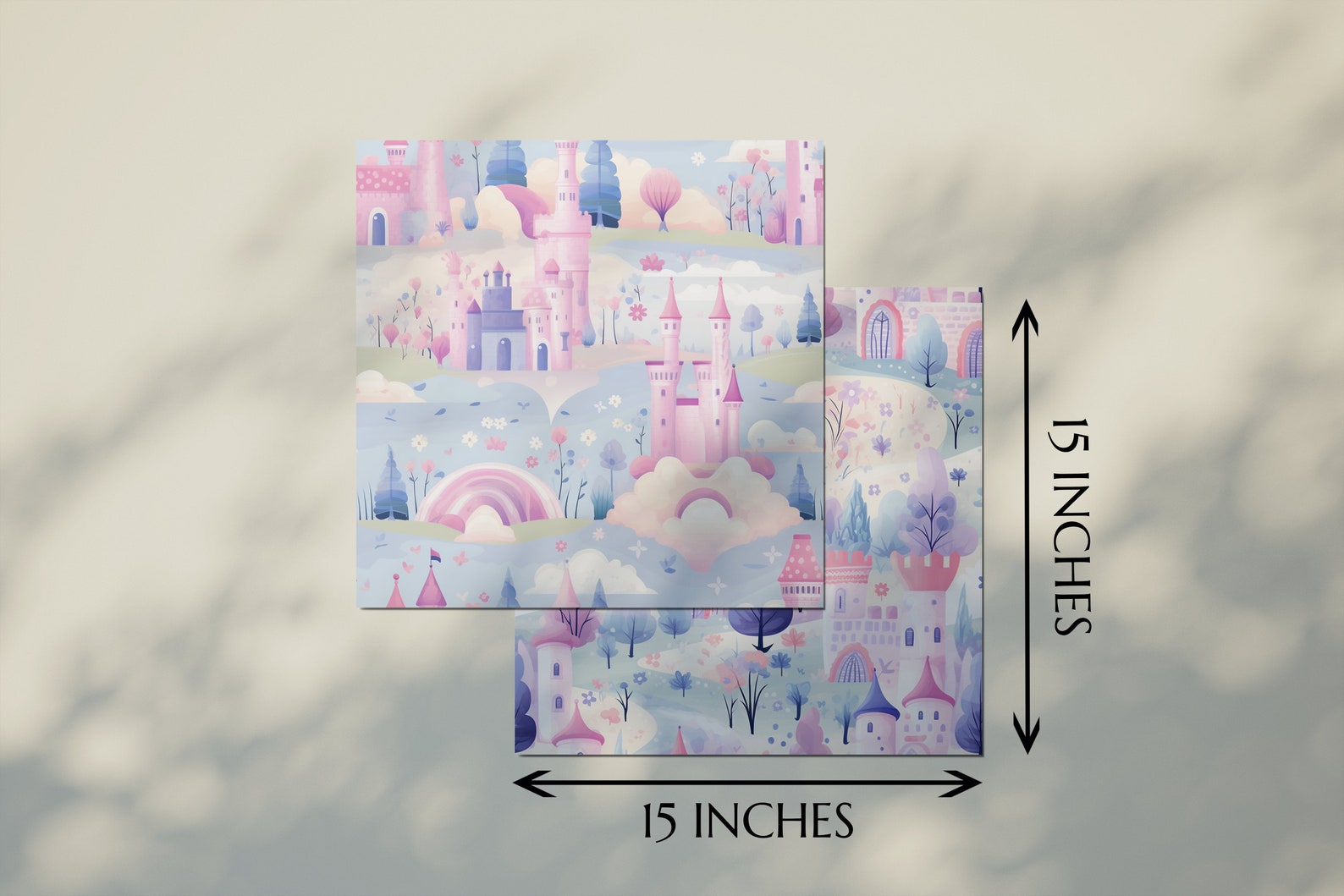 Fairy Tale Cities Seamless Patterns | 20 Princess City Seamless ...