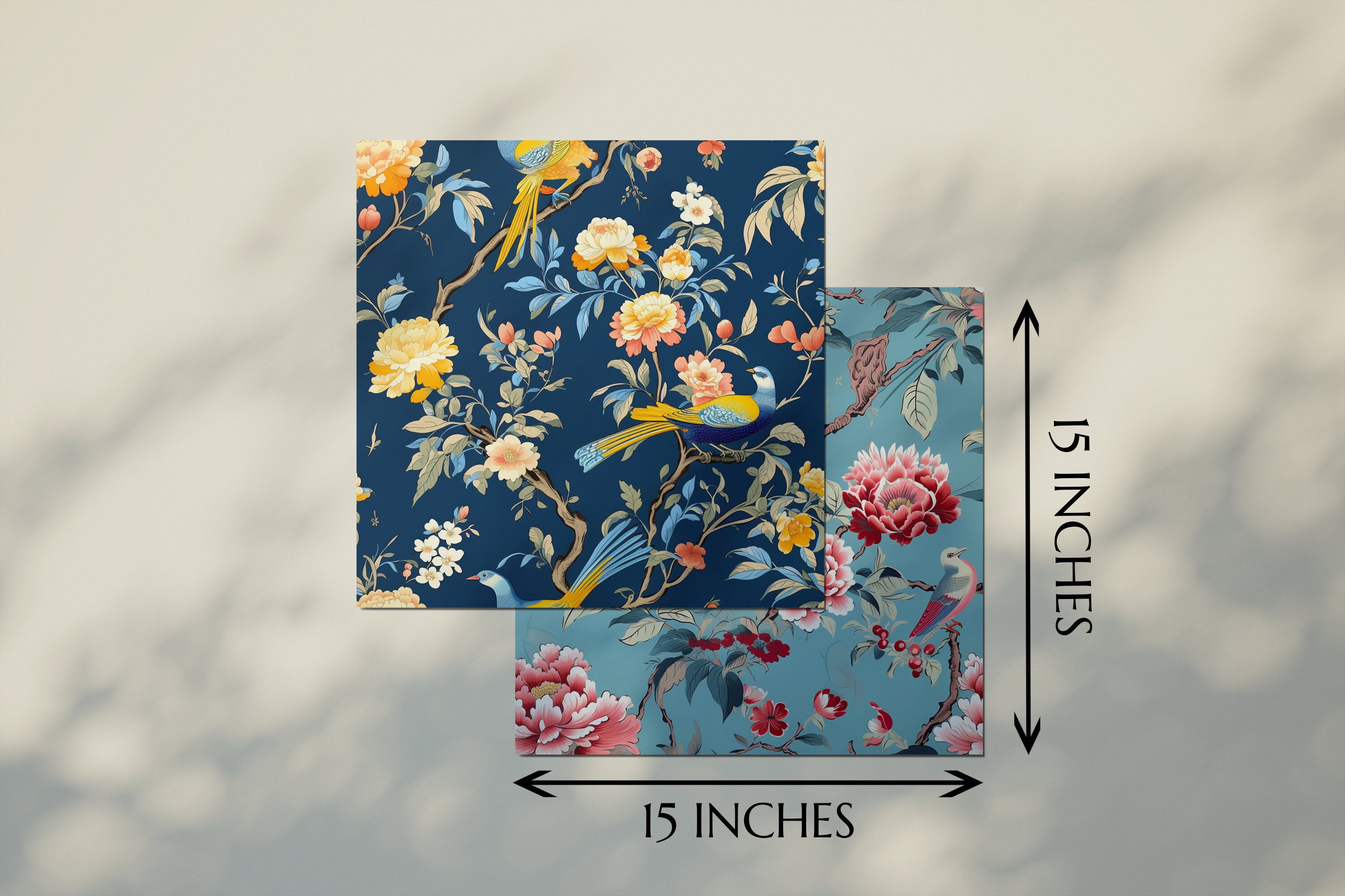 Vintage Chinoiserie Art Seamless Patterns | 20 Japanese Art Seamless ...