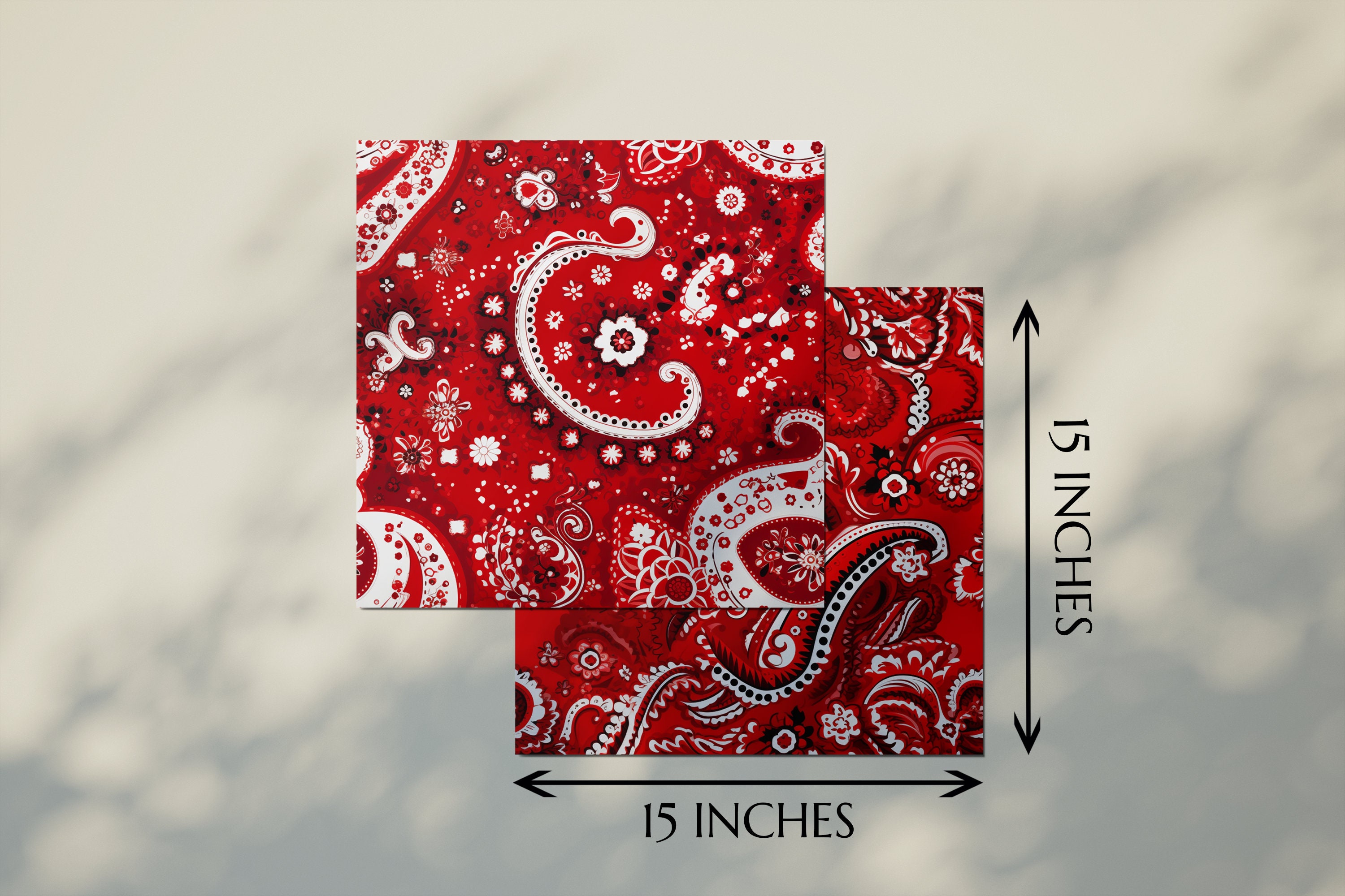 Red Bandanas Seamless Patterns | 20 Paisley Pattern Seamless Textures ...