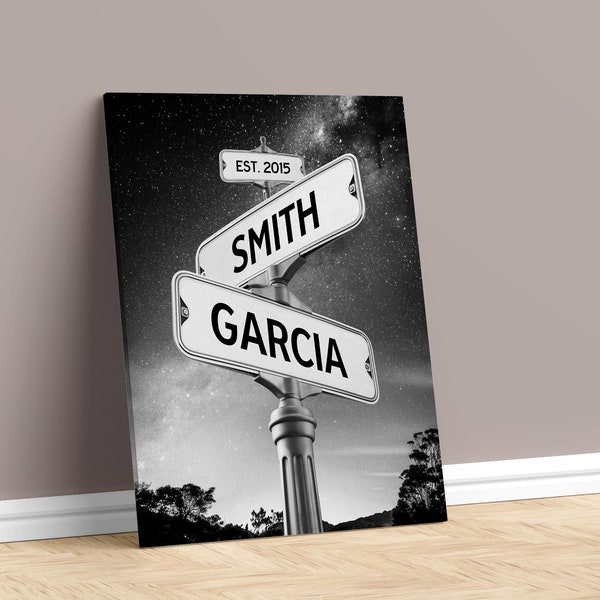 Vintage Name Street Sign Canvas Print - Etsy