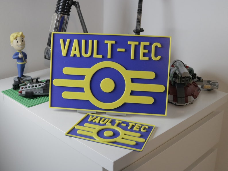 Vault-tec Logo Sign Fallout Series Gaming Sign Man Cave Funny Sign Door ...