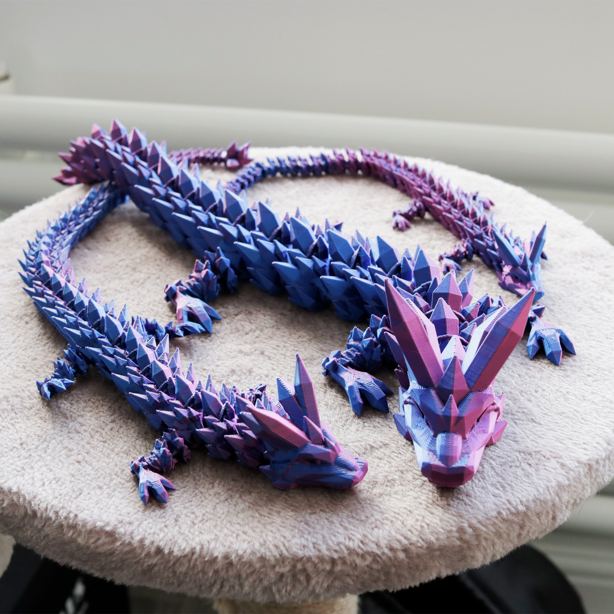 Articulated Crystal Dragon 3D Printed Gem Dragon Fidget - Etsy