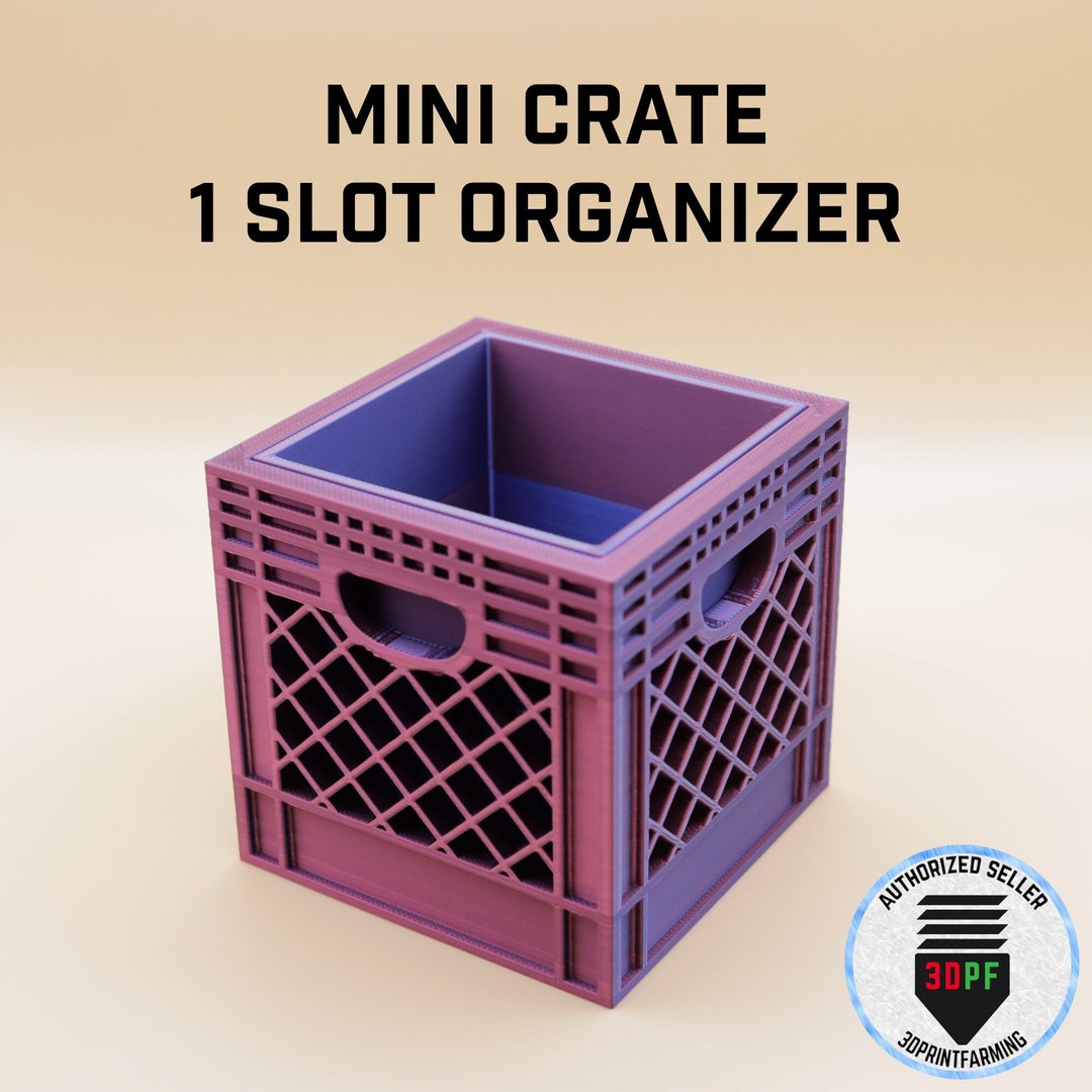 Mini Crate 1 Slot Organizer / Mini Crates / 3DPF / Storage / Desk ...