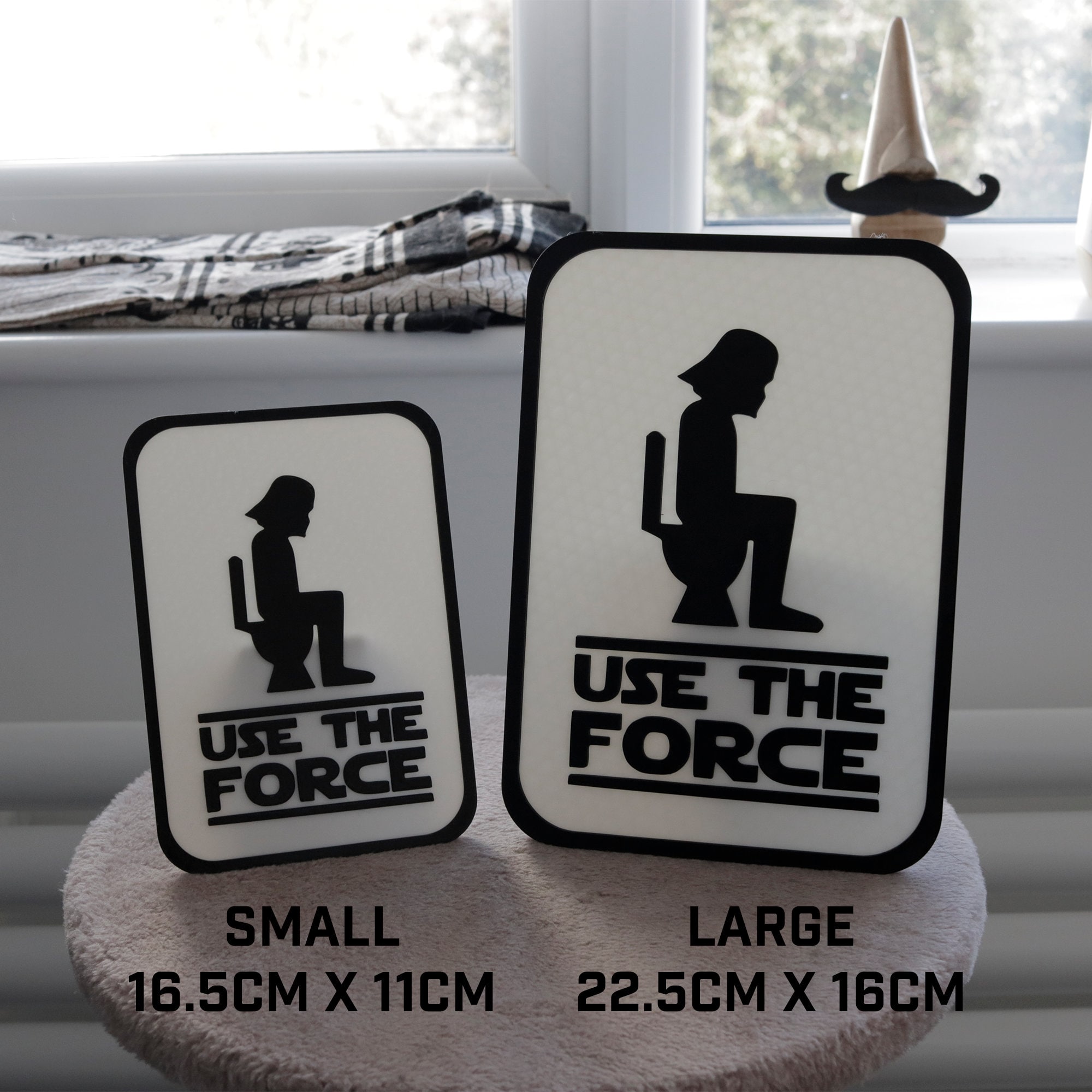 Star Wars Toilet Sign Use the Force Darth Vader Gaming Man Cave Funny ...