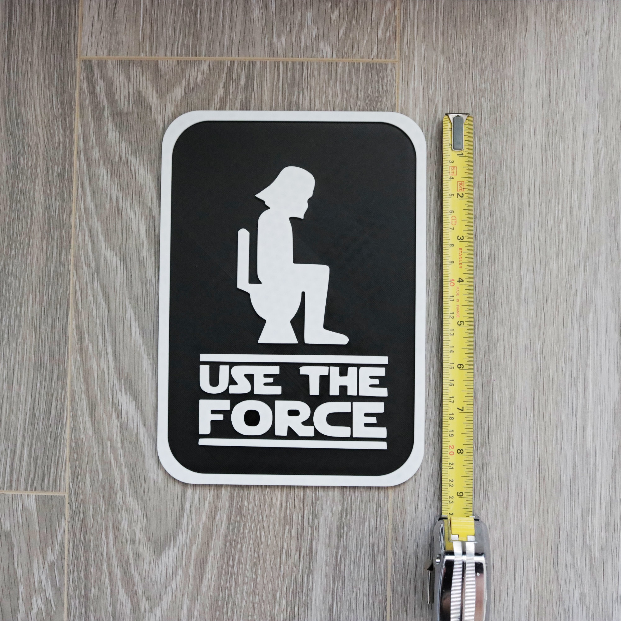 Star Wars Toilet Sign Use the Force Darth Vader Gaming Man Cave Funny ...